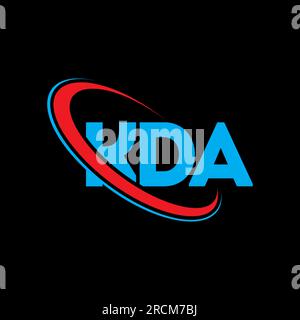 KDA logo. KDA letter. KDA letter logo design. Initials KDA logo linked ...