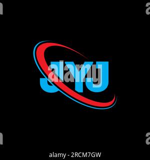 JYJ circle letter logo design with circle and ellipse shape. JYJ ...