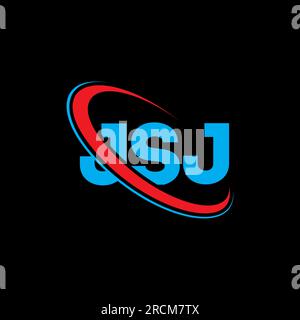 JSJ circle letter logo design with circle and ellipse shape. JSJ ...