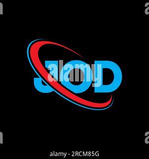 JOD logo. JOD letter. JOD letter logo design. Initials JOD logo linked ...