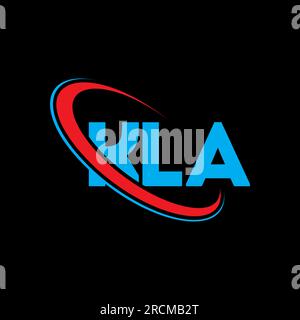KLA circle letter logo design with circle and ellipse shape. KLA ...