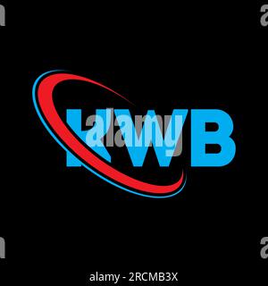 KWB logo. KWB letter. KWB letter logo design. Initials KWB logo linked ...