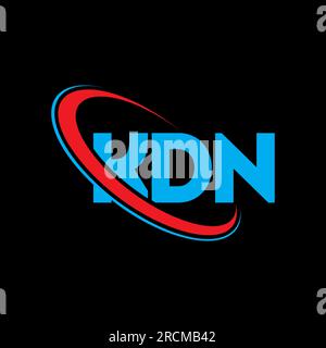 KDN logo. KDN letter. KDN letter logo design. Initials KDN logo linked with circle and uppercase ...