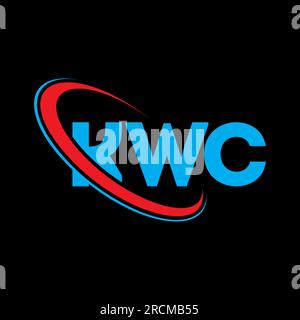KWC letter logo design for technology company. KWC logo design black ...