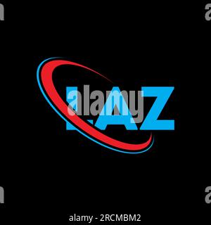 LAZ logo. LAZ letter. LAZ letter logo design. Initials LAZ logo linked ...