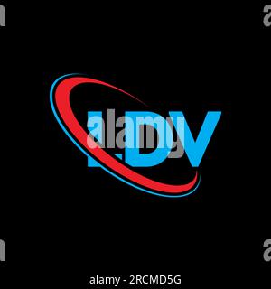 LDV logo. LDV letter. LDV letter logo design. Initials LDV logo linked ...