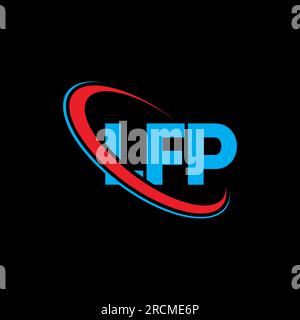 LFP circle letter logo design with circle and ellipse shape. LFP ...
