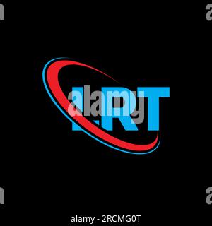 LRT circle letter logo design with circle and ellipse shape. LRT ...
