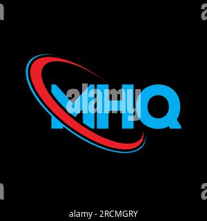 MHQ letter logo design for technology company. MHQ logo design black ...