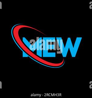 MEW logo. MEW letter. MEW letter logo design. Initials MEW logo linked ...