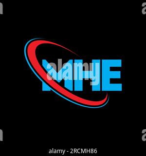 MHE logo. MHE letter. MHE letter logo design. Initials MHE logo linked ...