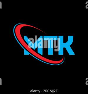 MTK logo. MTK letter. MTK letter logo design. Initials MTK logo linked ...
