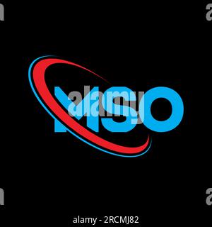 MSO letter logo design for technology company. MSO logo design black ...