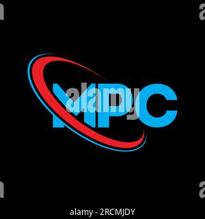 MPC logo. MPC letter. MPC letter logo design. Initials MPC logo linked ...