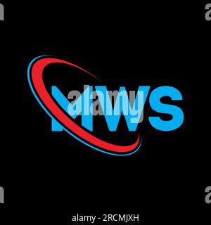MWS logo. MWS letter. MWS letter logo design. Initials MWS logo linked ...