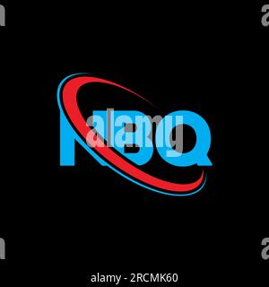 NBQ circle letter logo design with circle and ellipse shape. NBQ ...