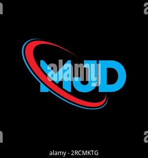 MJD circle letter logo design with circle and ellipse shape. MJD ...