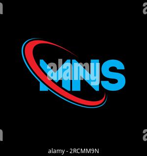 MNS logo. MNS letter. MNS letter logo design. Initials MNS logo linked ...