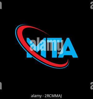 MTA logo. MTA letter. MTA letter logo design. Initials MTA logo linked ...