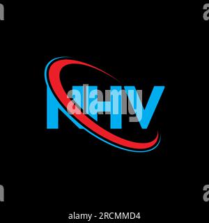 NHV logo. NHV letter. NHV letter logo design. Initials NHV logo linked ...