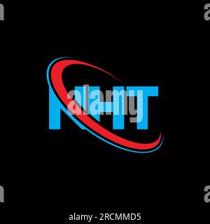 NHT letter logo design for technology company. NHT logo design black ...