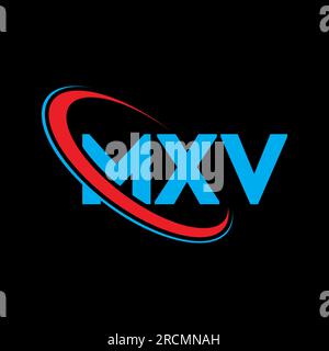 MXV logo. MXV letter. MXV letter logo design. Initials MXV logo linked ...