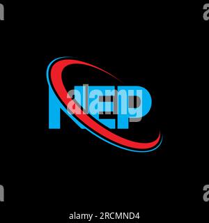 NEP logo. NEP letter. NEP letter logo design. Initials NEP logo linked ...