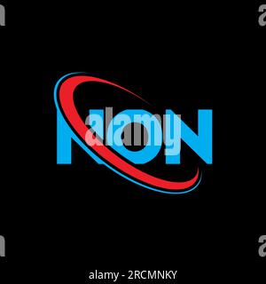 NON logo. NON letter. NON letter logo design. Initials NON logo linked ...
