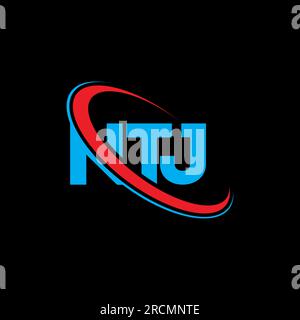 NTJ logo. NTJ letter. NTJ letter logo design. Initials NTJ logo linked ...
