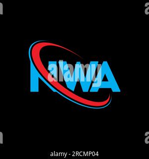 NWA logo. NWA letter. NWA letter logo design. Initials NWA logo linked ...