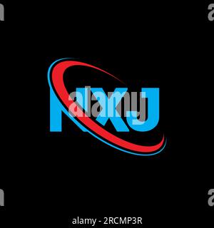 NXJ logo. NXJ letter. NXJ letter logo design. Initials NXJ logo linked ...