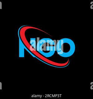 NGO logo. NGO letter. NGO letter logo design. Initials NGO logo linked ...