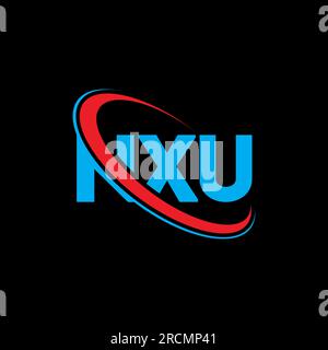 NXU logo. NXU letter. NXU letter logo design. Initials NXU logo linked ...