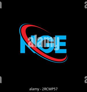 NGE logo. NGE letter. NGE letter logo design. Initials NGE logo linked ...