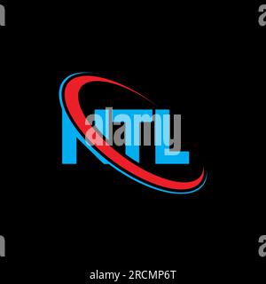 NTL circle letter logo design with circle and ellipse shape. NTL ...