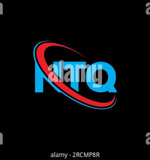 NTQ circle letter logo design with circle and ellipse shape. NTQ ...