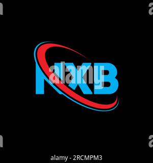 NXB letter logo design for technology company. NXB logo design black ...