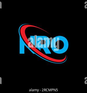 NRO logo. NRO letter. NRO letter logo design. Initials NRO logo linked ...