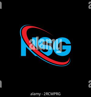 NSG circle letter logo design with circle and ellipse shape. NSG ...