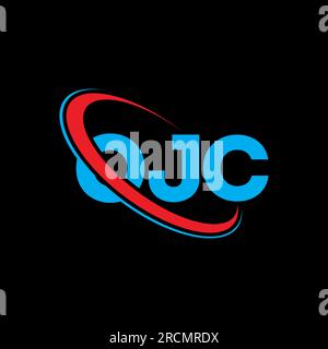 OJC circle letter logo design with circle and ellipse shape. OJC ...