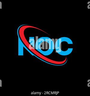 NOC logo. NOC letter. NOC letter logo design. Initials NOC logo linked ...