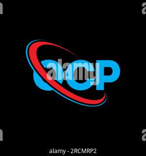 OCP logo. OCP letter. OCP letter logo design. Initials OCP logo linked ...
