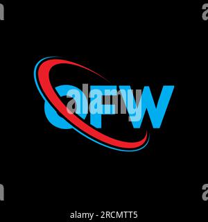 OFW logo. OFW letter. OFW letter logo design. Initials OFW logo linked ...