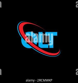 OLT circle letter logo design with circle and ellipse shape. OLT ...