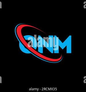 ONM logo. ONM letter. ONM letter logo design. Initials ONM logo linked ...