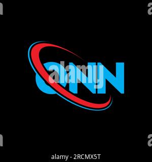 ONN circle letter logo design with circle and ellipse shape. ONN ...