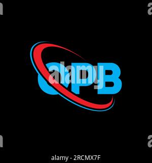 OPB logo. OPB letter. OPB letter logo design. Initials OPB logo linked ...