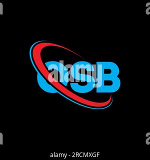 OSB logo. OSB letter. OSB letter logo design. Initials OSB logo linked ...