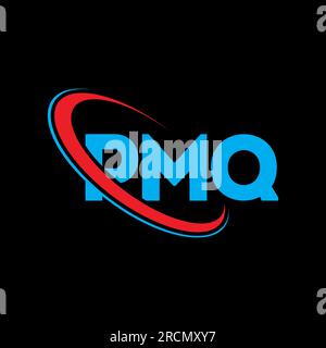 PMQ logo. PMQ letter. PMQ letter logo design. Initials PMQ logo linked with circle and uppercase ...