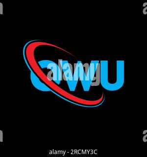 OWU logo. OWU letter. OWU letter logo design. Initials OWU logo linked ...